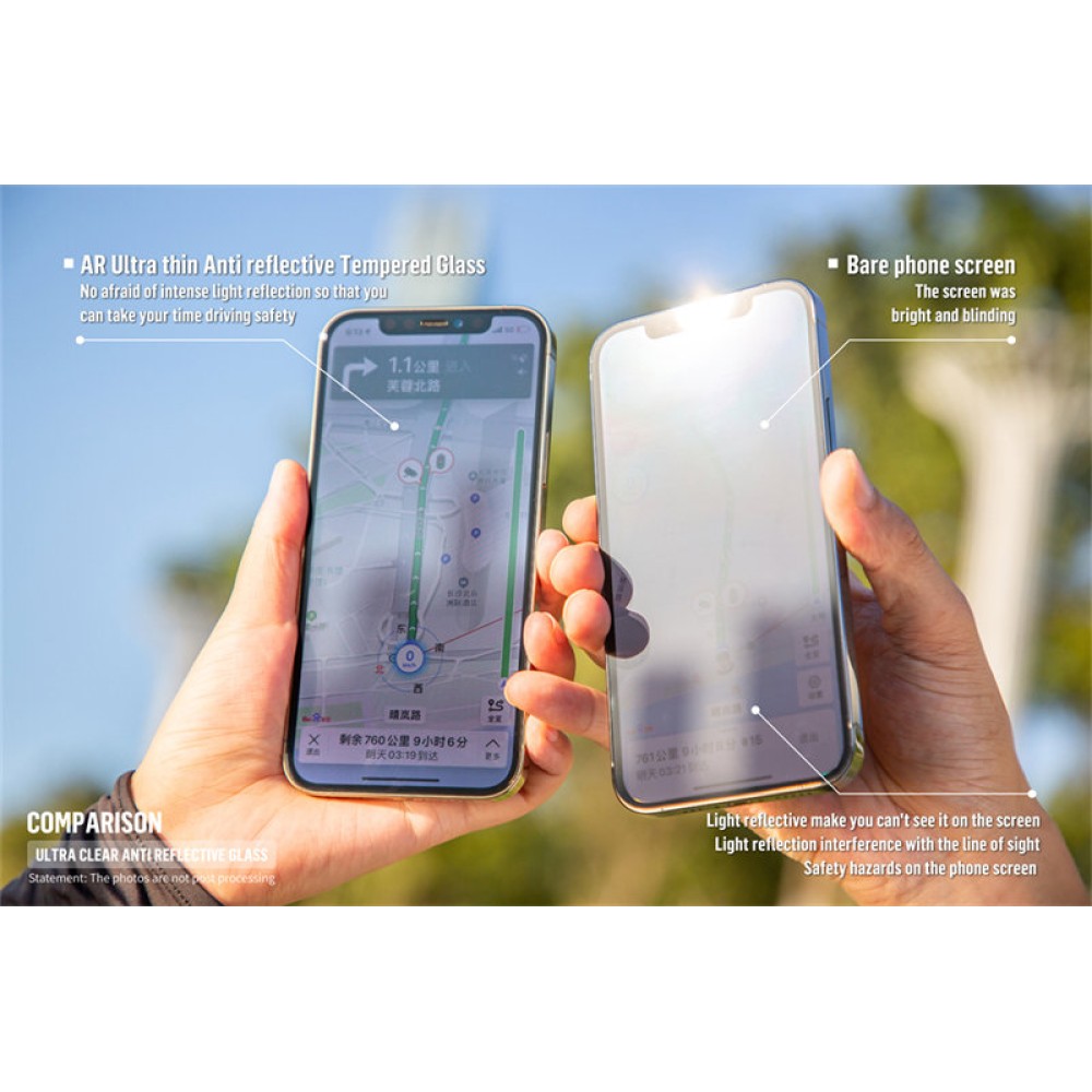 Blueo HD Tempered Glass for iPhone 13 Pro Max